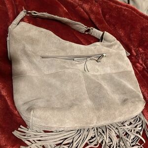 Sondra Roberts | Bags | Gorgeous Sandra Roberts Stone Colored Suede ...
